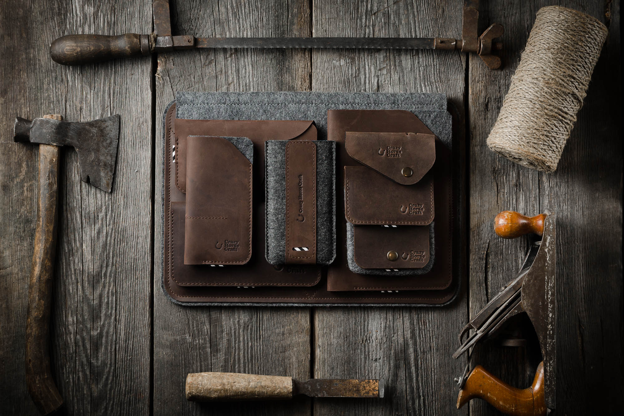 Wood Brown Leather Goods