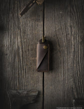 Minimalist Leather Key Organiser/Holder | Wood Brown