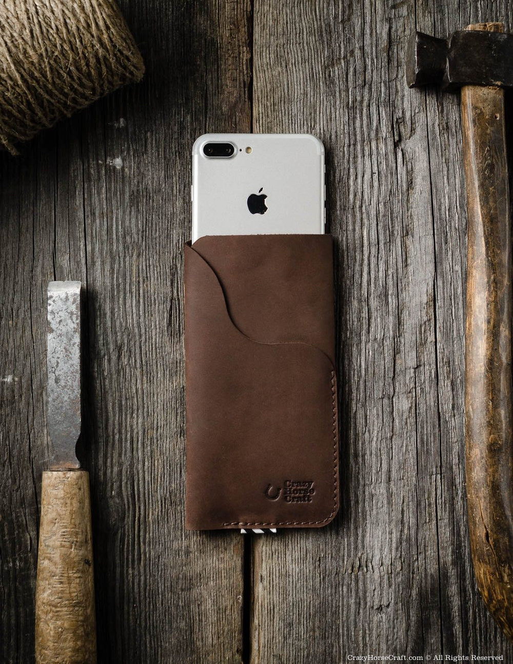 Leather iPhone 7 Case / Wallet with Card Pocket